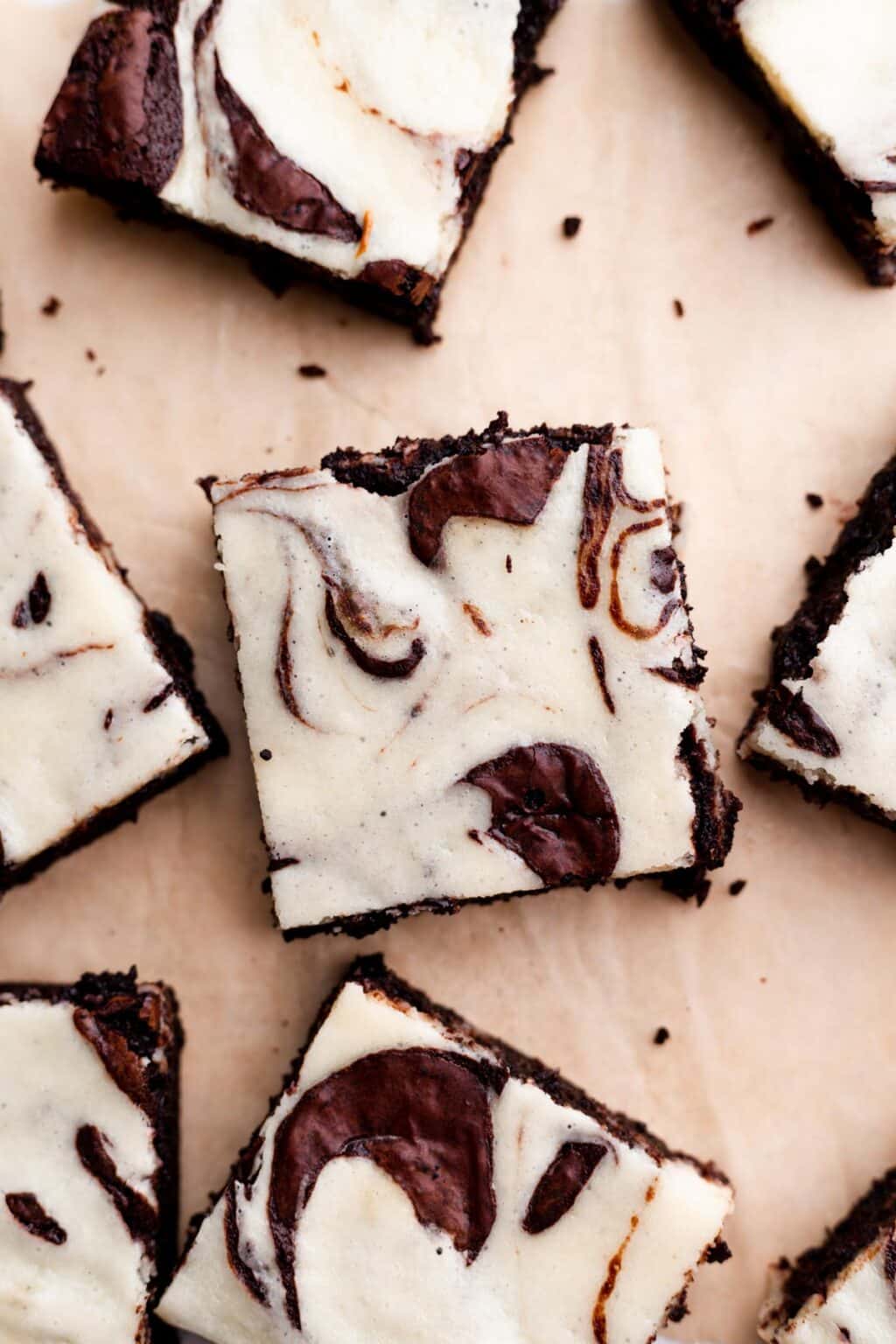 Cheesecake Marble Brownies - Cambrea Bakes