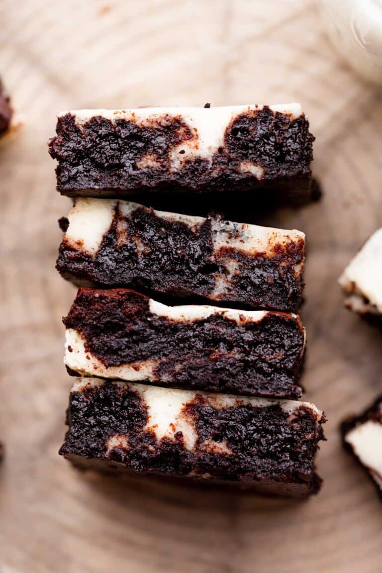 Cheesecake Marble Brownies - Cambrea Bakes