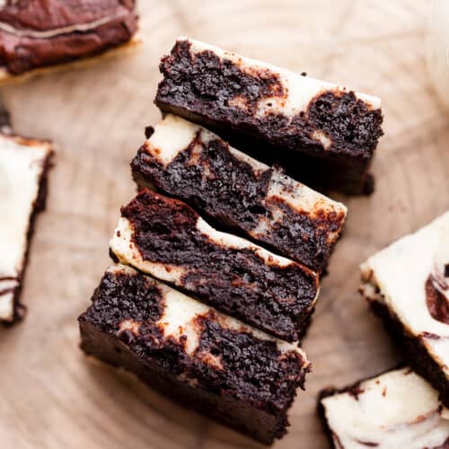 Cheesecake Marble Brownies - Cambrea Bakes