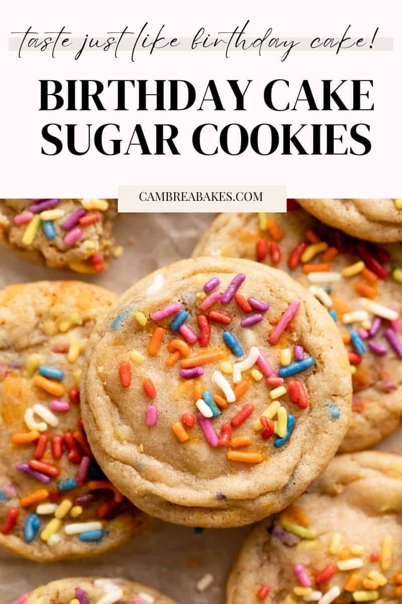 Birthday Cake Cookies - Cambrea Bakes