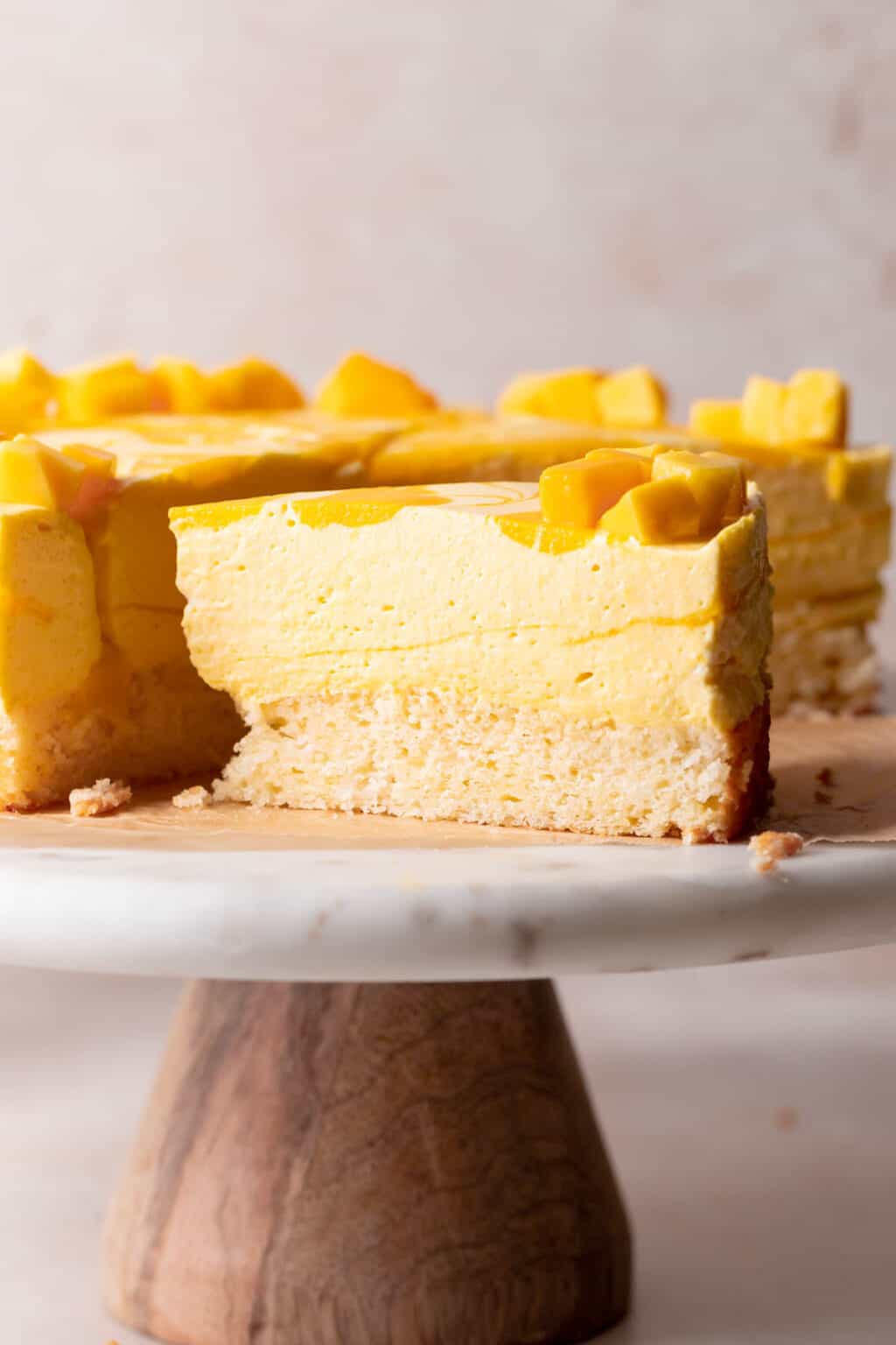 Mango Mousse Cake - Cambrea Bakes