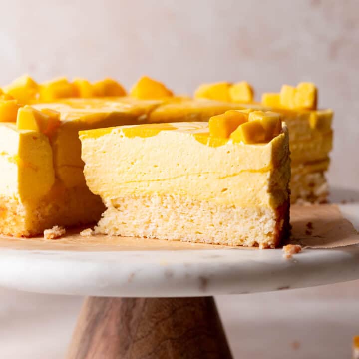 Mango Mousse Cake - Cambrea Bakes