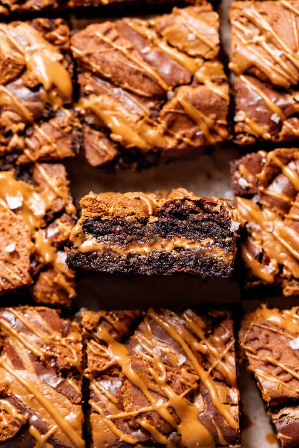 Biscoff Brownies - Cambrea Bakes