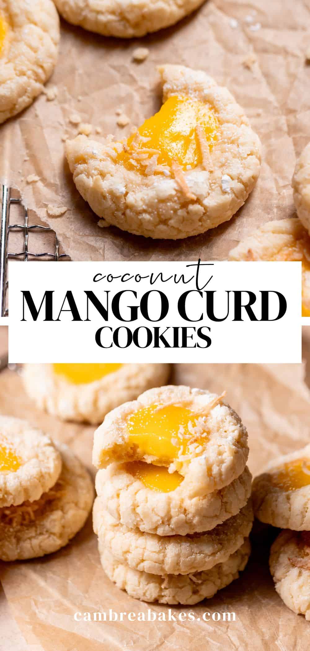 Coconut Mango Cookies - Cambrea Bakes