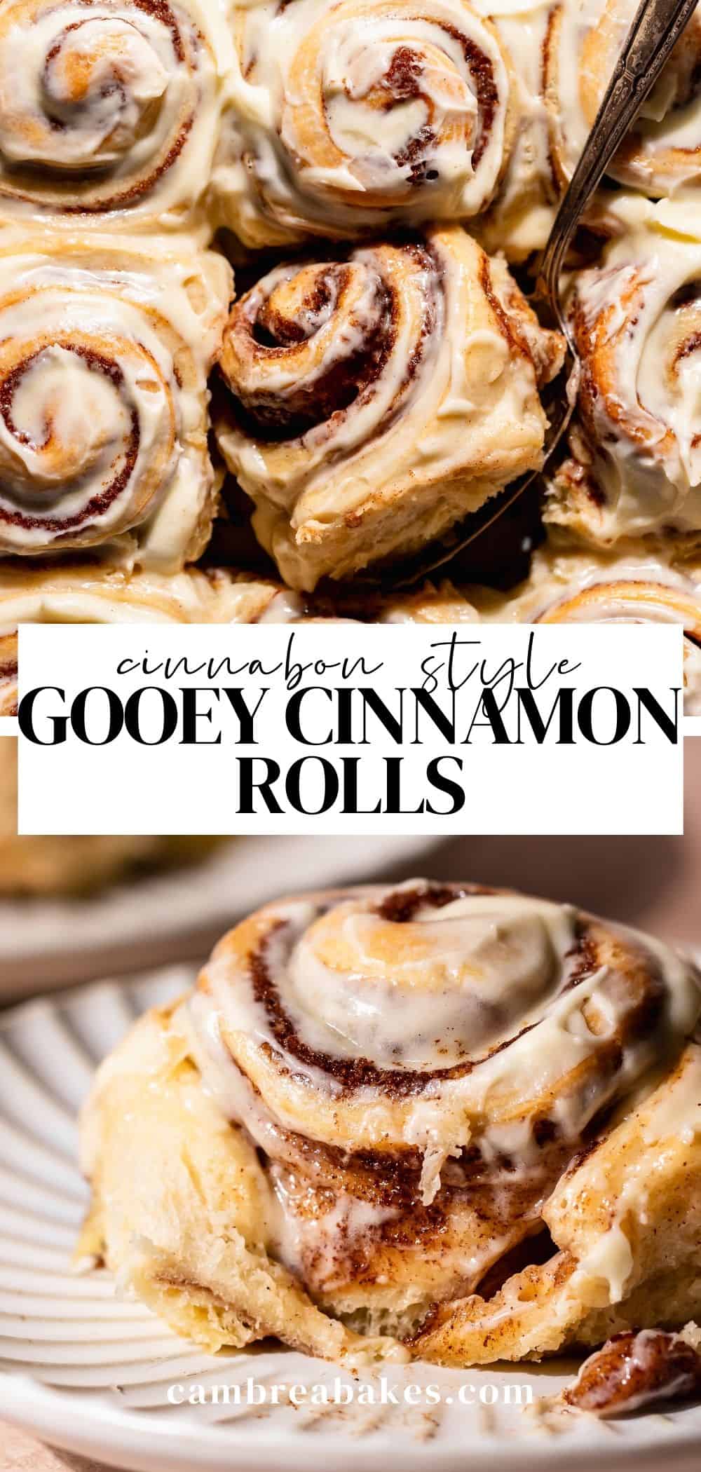 The Best Cinnamon Rolls (bakery-style!)- Cambrea Bakes