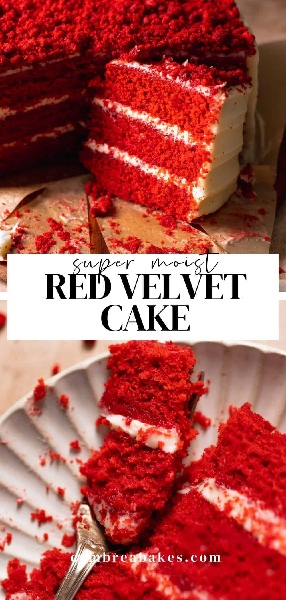 BEST Red Velvet Cake (super moist!) - Cambrea Bakes
