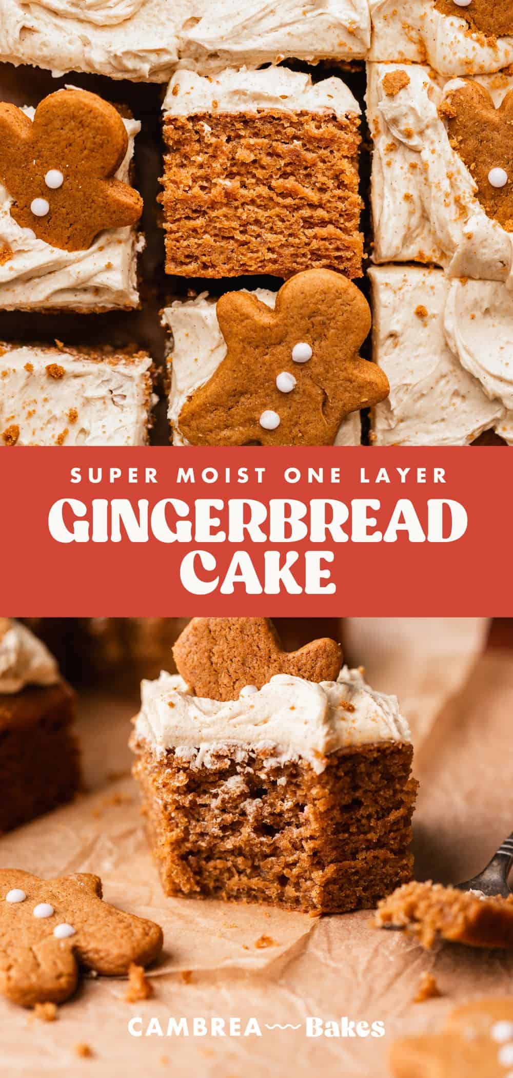 Moist Gingerbread Cake - Cambrea Bakes
