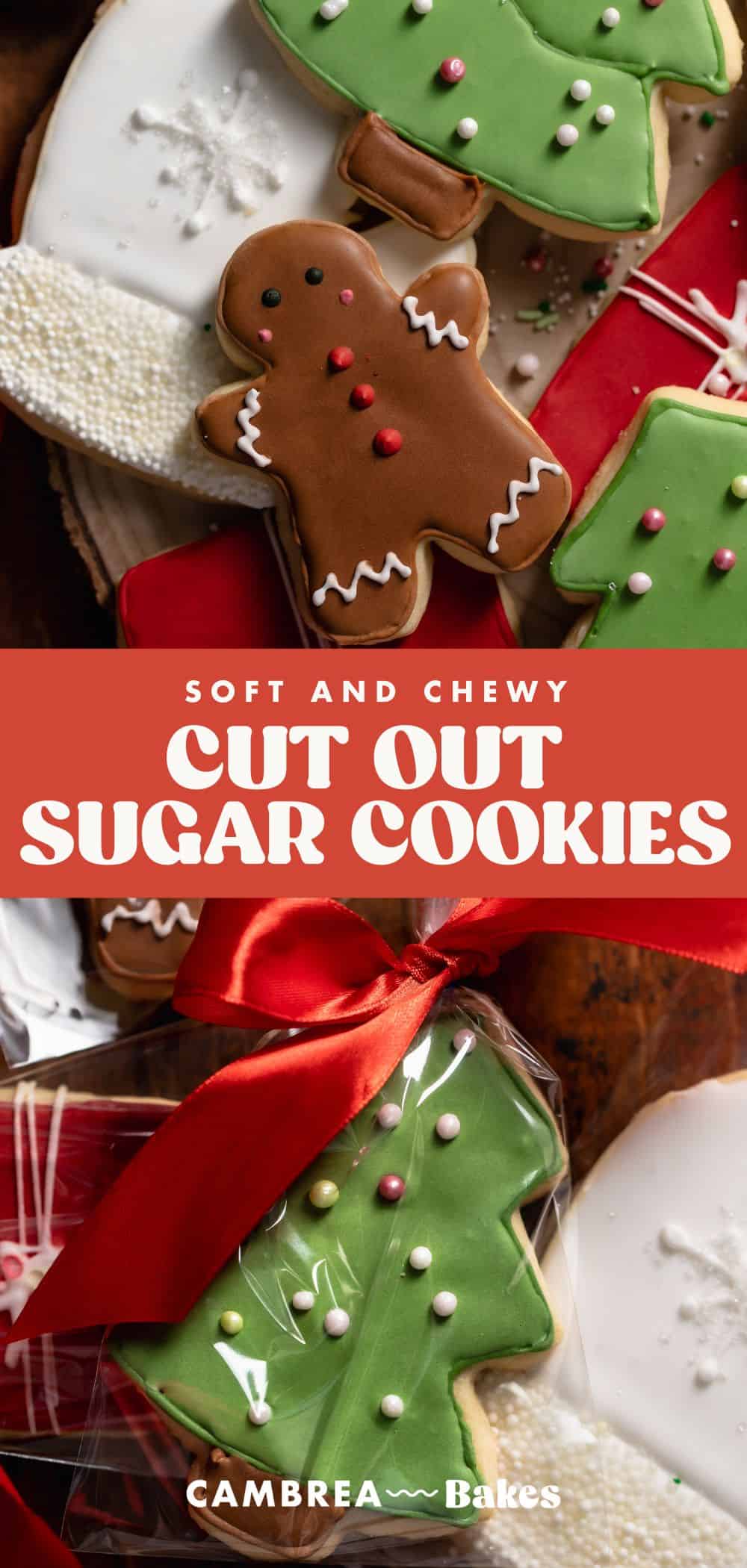 Bakery-Style Cut Out Sugar Cookies - Cambrea Bakes