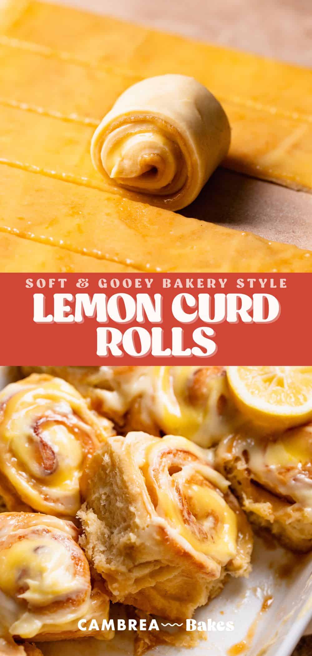 Lemon Sweet Rolls - Cambrea Bakes