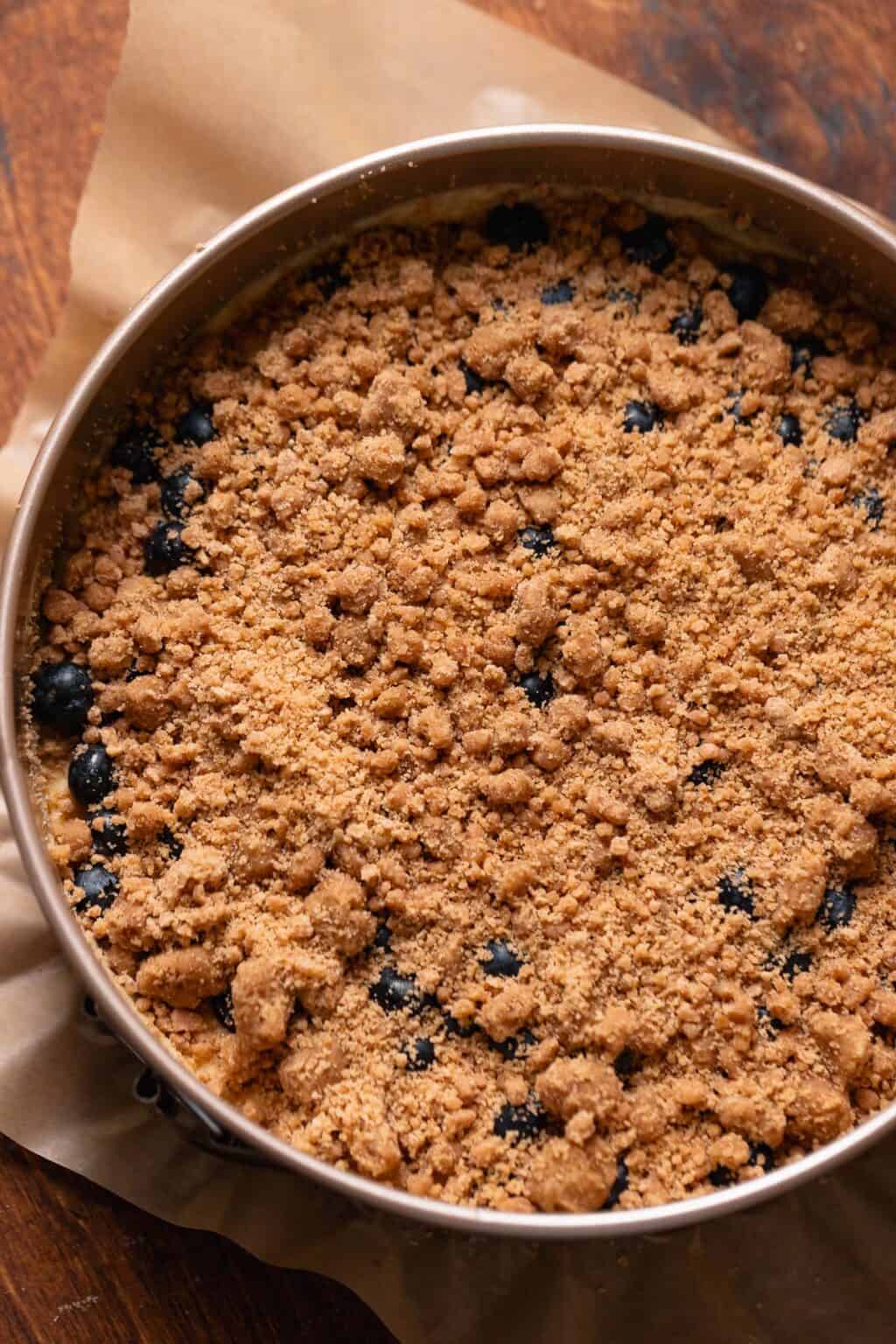 Moist Blueberry Sour Cream Coffee Cake - Cambrea Bakes