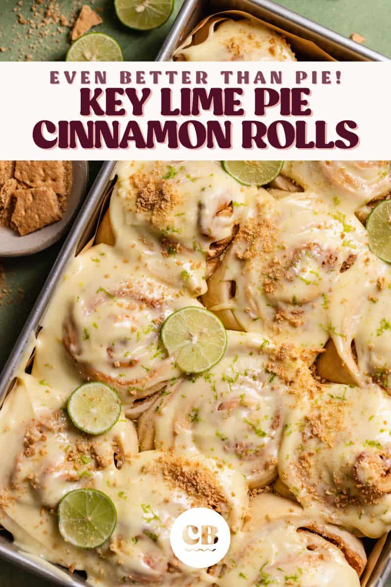 Zesty Key Lime Pie Rolls - Cambrea Bakes