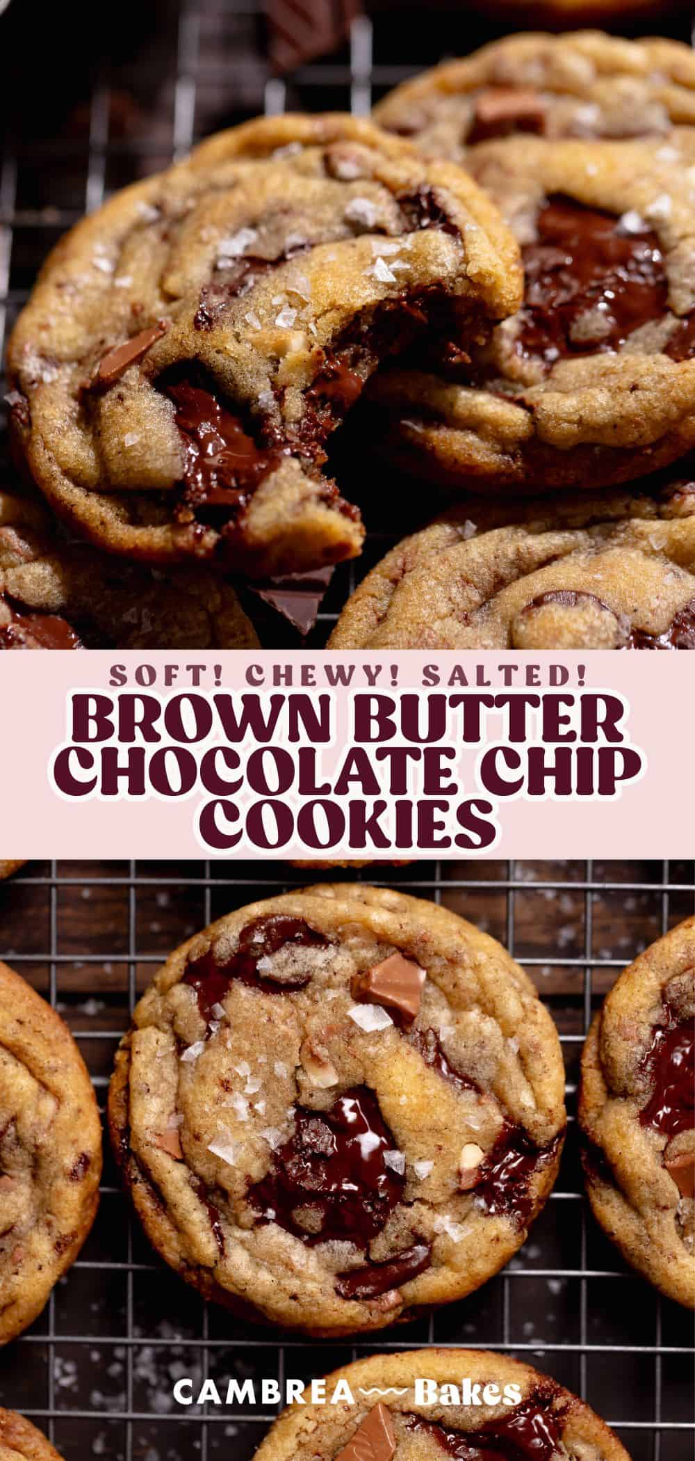 Chewy Brown Butter Chocolate Chip Cookies (Better Than Bakery ...