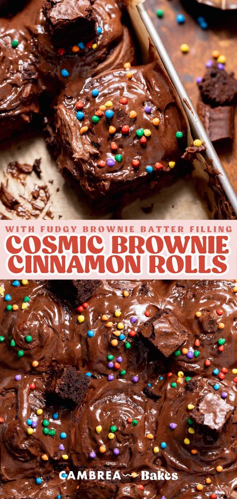 Cosmic Brownie Rolls - Cambrea Bakes